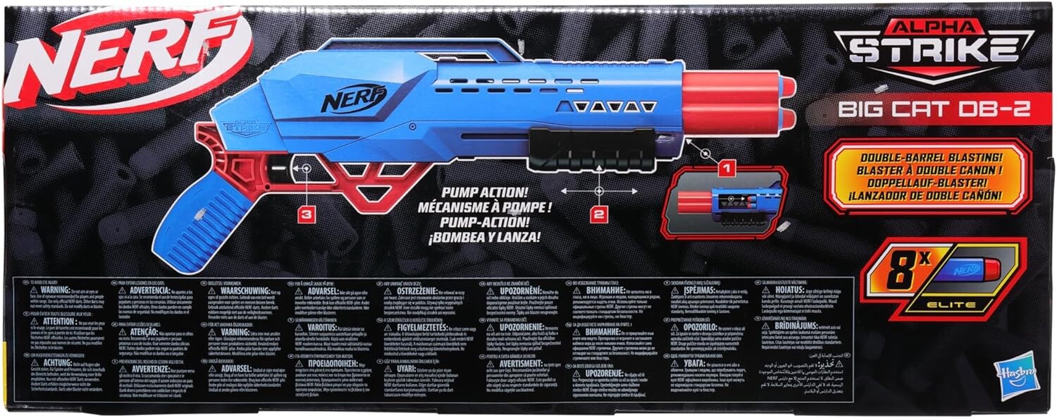 Nerf Alpha Strike Big Cat DB-2 Pump Blaster | Nerf und Schießspiele ...